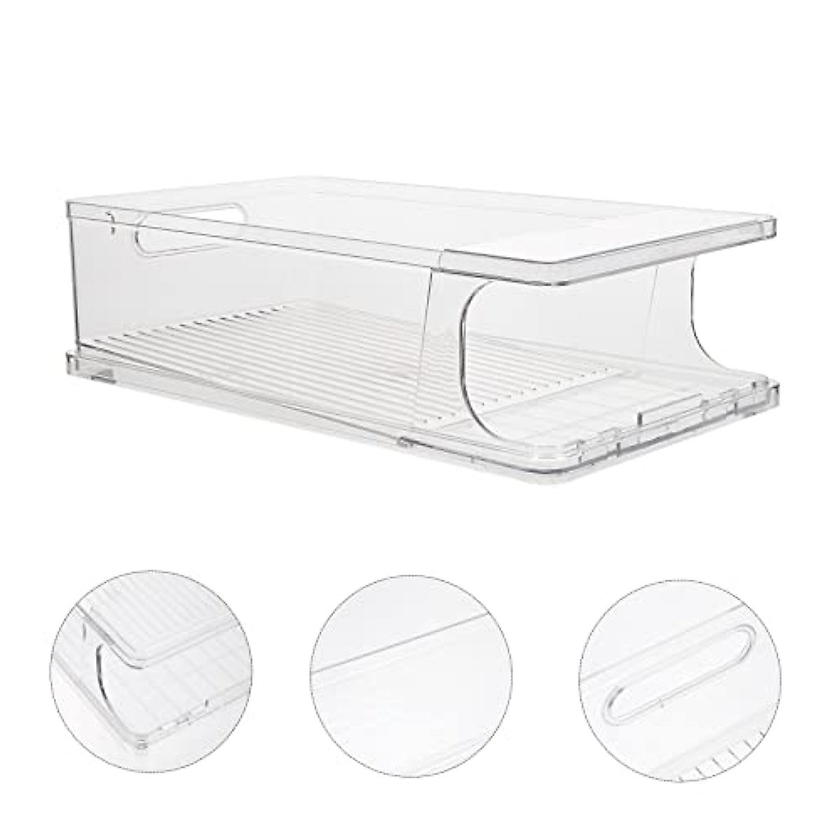 Zerodeko 2pcs Beer Can Holder Soda Can Dispenser Soda Can Storage Rack Wine Bottle Stacker Plastic Organizers Plastic Storage Boxes Plastic Food Tray Kitchen Gadget Drink Storage Rack Fruit