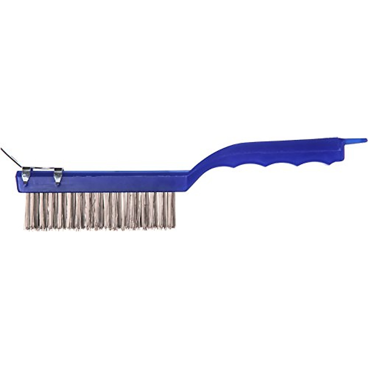 SPARTA 4067200 Flo-Pac Plastic Kitchen Brush, Grill Cleaning Brush, Griddle Brush With Scraper For Kitchen, Restaurant, Home , 11.375 Inches, Blue