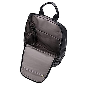 Kah&Kee Feaux Leather Backpack Purse for Women Casual Travel Fashion Daypack (Black)