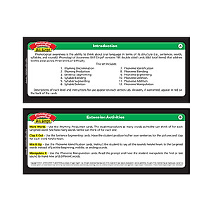 Super Duper Publications | Phonological Awareness Skill Strips® Photo Flash Cards | Educational Learning Resource for Children | Skills to Learn to Read | Activities for Auditory Processing Disorders