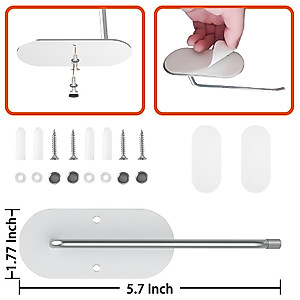 Yingbao Simple Tumbler Lid Organizer, 2 Pack Kitchen Organizer and Storage Sticky Wall Mount Lid Rack Stan Tumbler Lid Storage Hook Holds Multiple Lids, Space Saving Yeti Lid Organizer