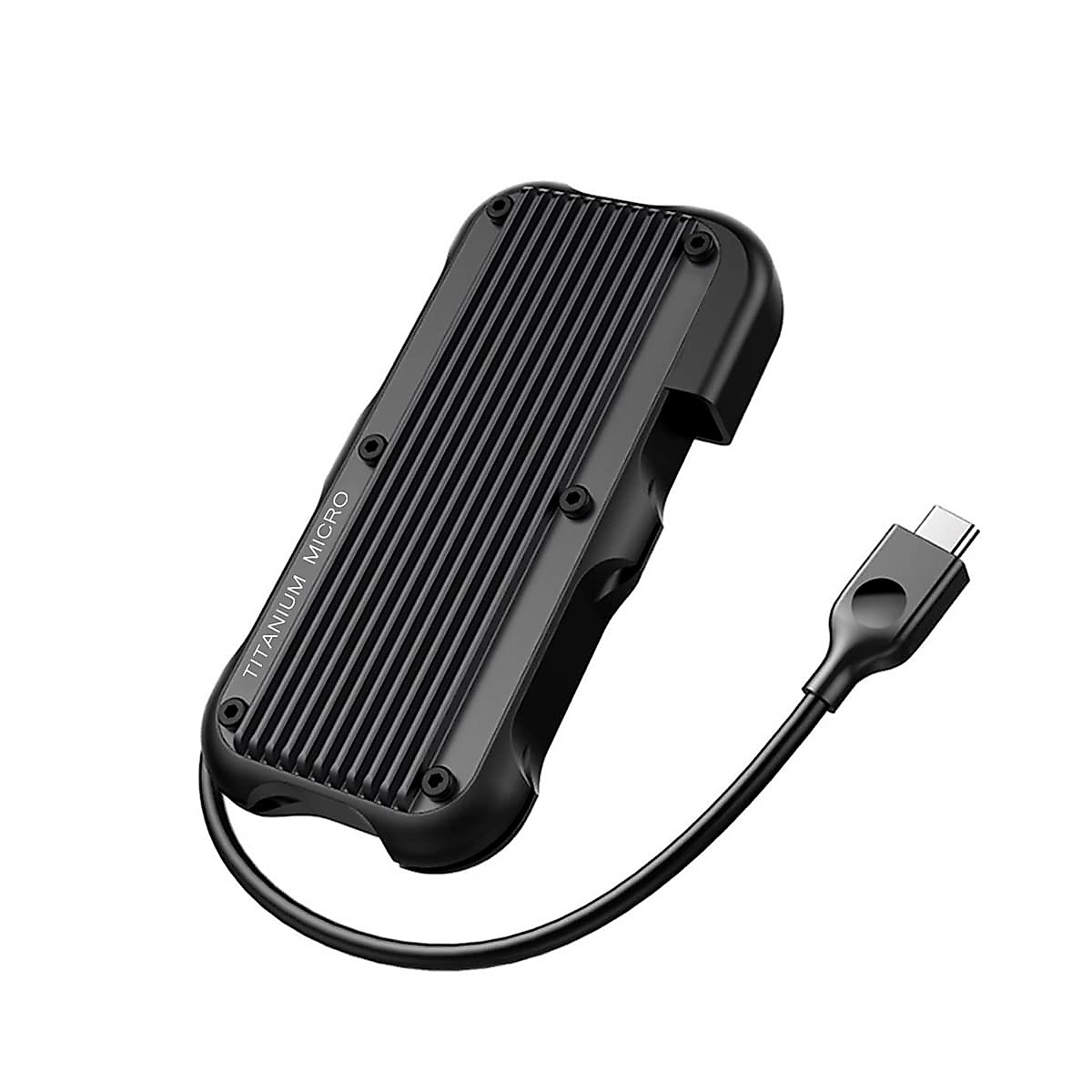 Titanium Micro External SSD 4TB - Mercury Portable SSD, Up to 1000MB/s, USB 3.2 Gen 2 USB-C USBA, Rugged IP66 Water Resistance, Drop Proof, External Solid State Drive Slim and Lightweight Storage