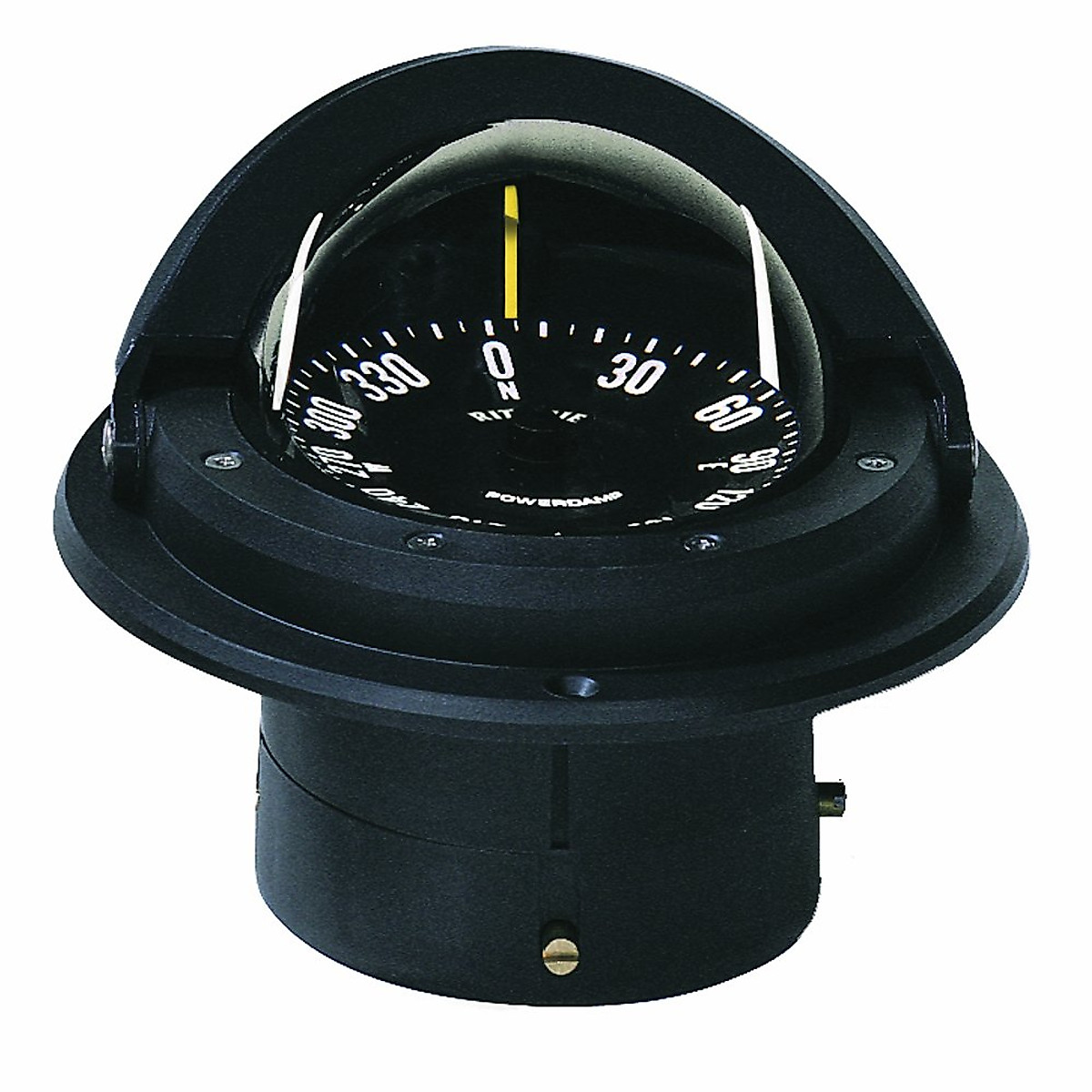 Ritchie Voyagerflush Mount Compasses 3 Dial Flush Mt. Voyager Compass-Open, Blk