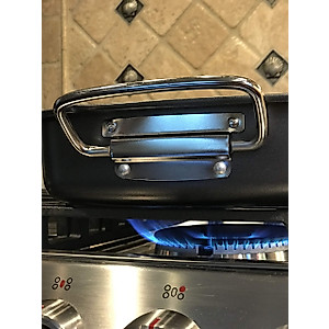 Heavy Gauge, Carbonized Steel, Commercial Kitchen Grade Non-Stick Roaster with Floating Rack for 22 lb Turkey by EuroHome