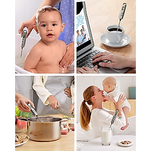 Digital Meat Thermometer, Candy Thermometer for Cooking, Instant Read Food Thermometer with 4.7 Inch Long Probe, Kitchen Thermometer with Protect Sheath Auto-shutoff for Turkey Grill Oven BBQ Smoker