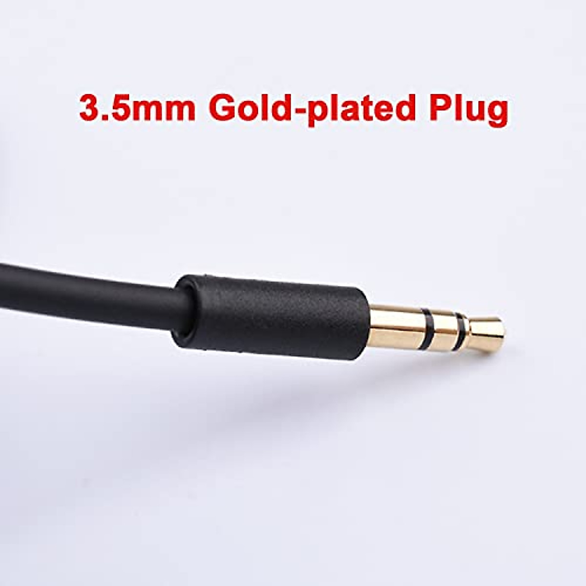 Replacement Audio Line Cable Cord Wire with in-line Microphone and Control is Compatible with Dr Dre Headphones Solo3 Studio2 Pro Detox Mixr Pill (White/1.4m)