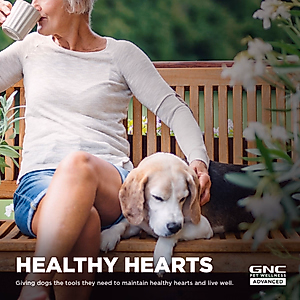 GNC Pets Advanced Dog Supplements for Cardiovascular Support| 90 Ct Soft Chew Dog Supplements for Cardio Health and Heart Health | Easy to Chew Dog Supplements, Made in The USA