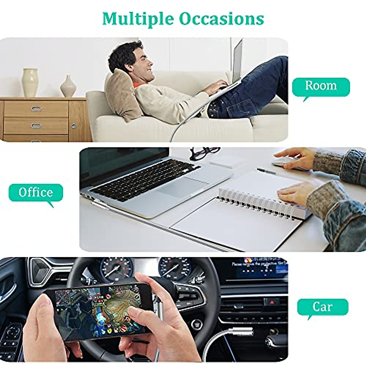 iPhone Charger 10 ft [Apple MFi Certified] 3Pack 90 Degree Lightning Cable Cord Fast Charging for iPhone 14/13/12 Pro/11 Pro Max/XR/X/8/7/6/iPad(Grey)