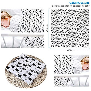 Baby Muslin Swaddle Blanket, Soft Muslin Cotton Swaddle Wrap for Boys or Girls (Bat Man Mask)