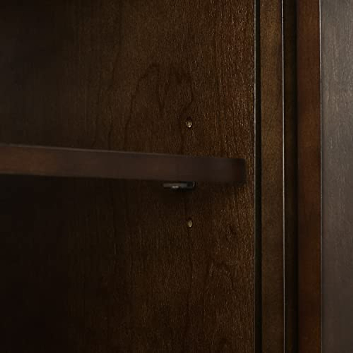 Crosley Furniture Asher Media Console and Record Player Stand with Storage for Vinyl Records, Dark Brown