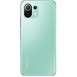 Xiaomi Mi 11 Lite 5G + 4G LTE Volte Global Unlocked GSM 128GB + 6GB 64MP Triple Camera Worldwide GSM (Mint Green)