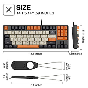 Havit Gaming Mechanical Keyboard Red Switch With PBT ABS Keycaps
