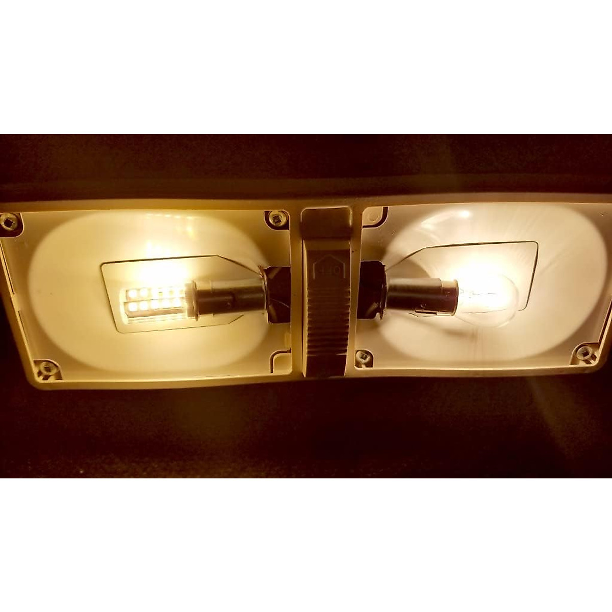 Beispiel 12 Volt BA15S Led Bulbs,1156 1141 DC Bayonet Single Contact Base, 3W AC/ DC12V Low Voltage BA15S Bulb for Landscape RV Camper Interior Marine Boat Trailer Lights,Warm White 2700K, Pack of 3