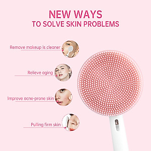 VINFANY Facial Cleansing Brush - Compatible with Oral B Bruan Electric Toothbrush Bases Toothbrush for Deep Cleansing, Gentle Exfoliating, Removing Blackhead, Massaging