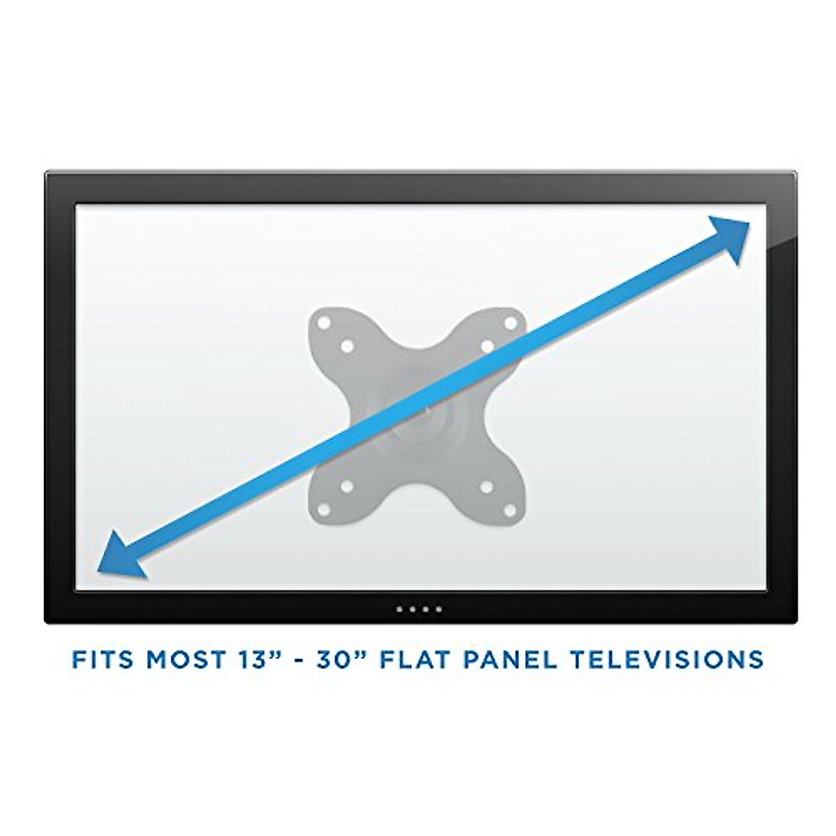 Mount-It! TV Wall Mount, Universal Fit for 19, 20, 24, 27, 32, 34, 37 and 40 Inch TVs and Computer Monitors, Full Motion Tilt and Swivel 14” Extension Arm, VESA 75, 100 Compatible