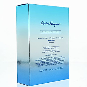 Salvatore Ferragamo Incanto Blue Cologne Eau De Toilette Spray 3.4 Ounce