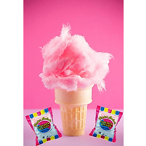 Fruidles Cotton Candy Blue and Pink Swirl Party Flavors Supplies Birthday Treats for Kids, Kosher, 1oz Bag (12-Pack)