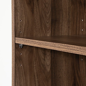 South Shore Axess 5-Shelf Narrow Bookcase Natural Walnut, Contemporary