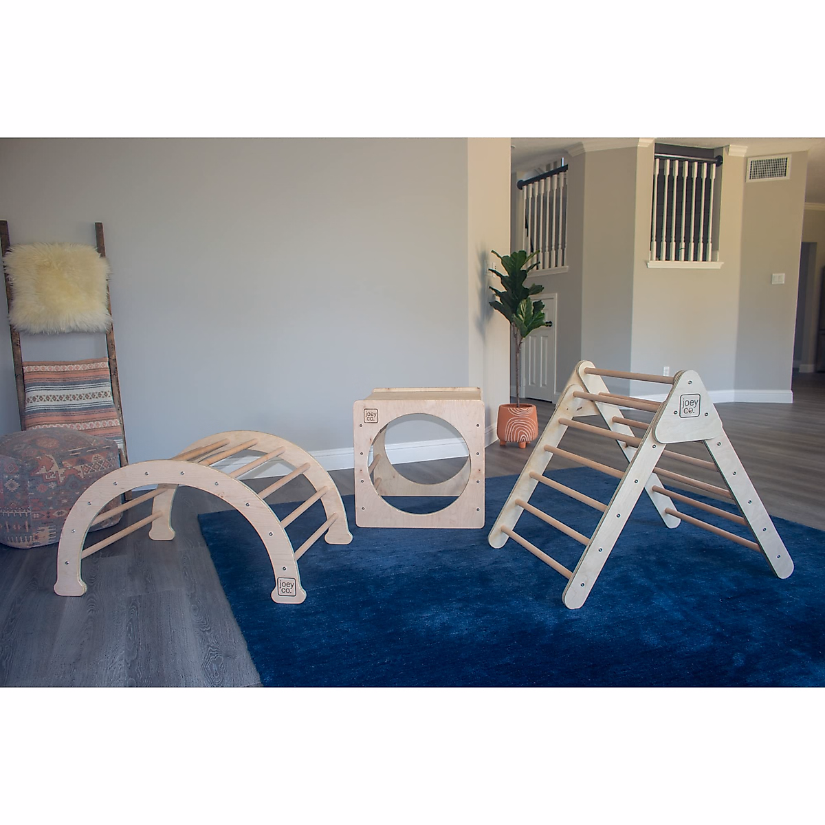 Joey CO. Montessori Climbing Triangle, Montessori Style Indoor Play Gym for Children, CPSIA Tested Waldorf Triangle for Toddlers and Kids