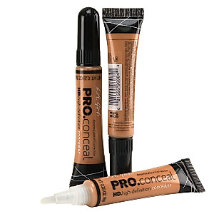 LA Girl HD Pro Conceal High Definition Concealer (Toffee) (pack of 3)