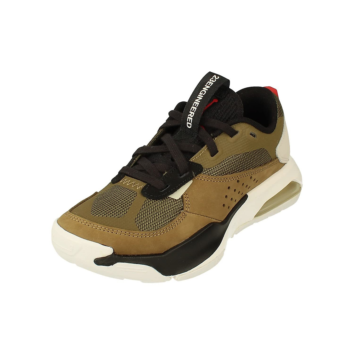 Nike Air Jordan 200E Womens Trainers DH7381 Sneakers Shoes (UK 4.5 US 7 EU 38, Medium Olive University red 261)