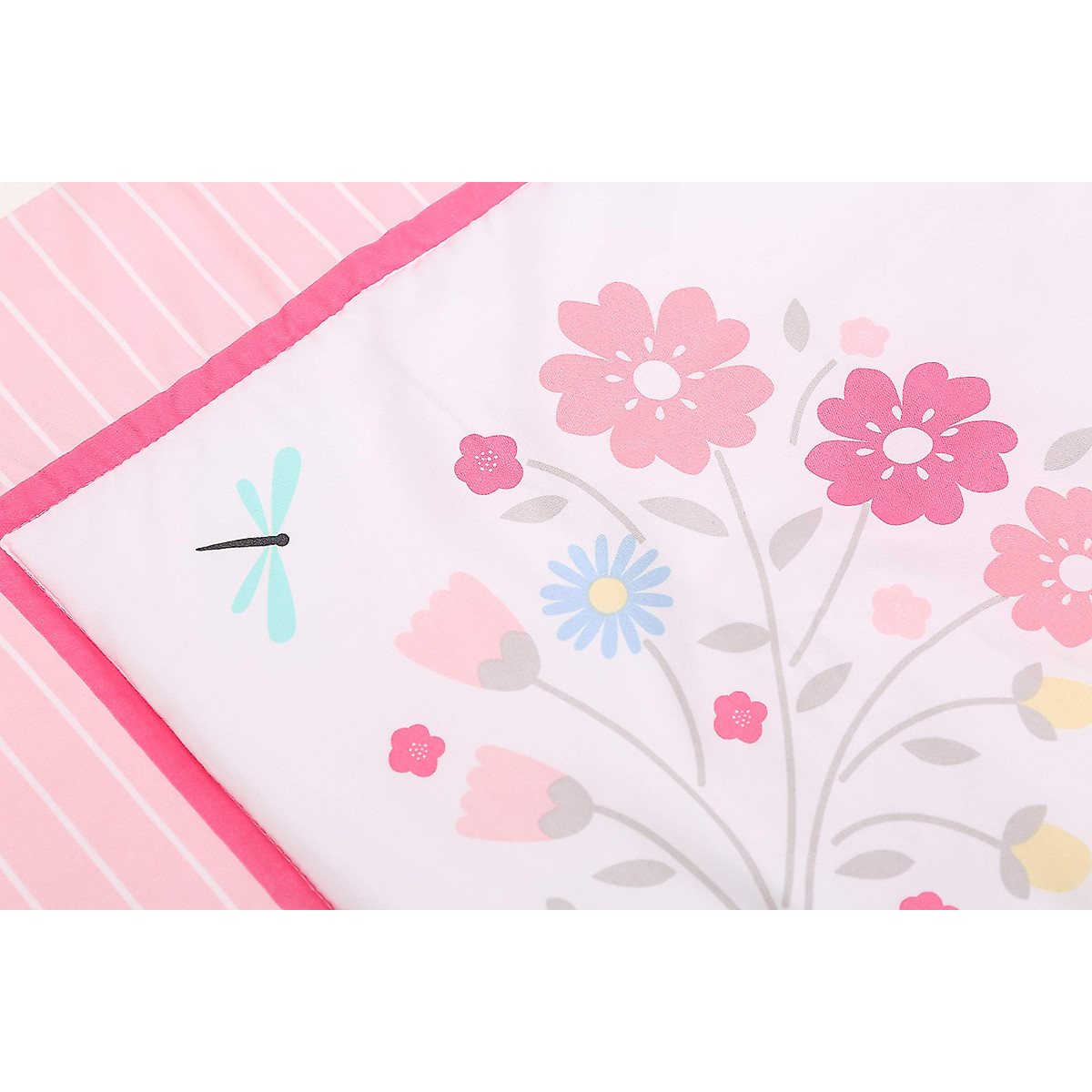 DMZVEIDA The Latest 3-Piece Set of Crib Products Baby Bedding Set:Baby Comforter Baby Quilt,Baby Fitted Sheet,Baby Pillowcase,Soft Skin Friendly Cotton Fabric,for Girls Boys.(352)