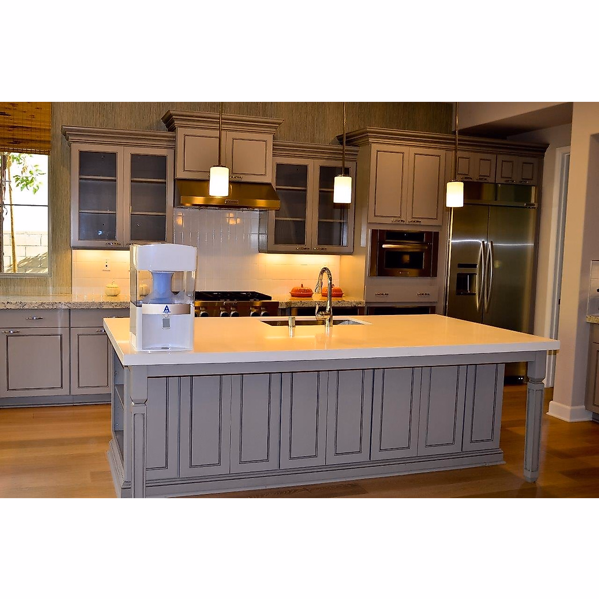 AQUASPREE Premium 5 Gallon Countertop Water Purification System. Transform Regular Tap Water to Smooth Clean Refreshing Alkaline Mineral Drinking Water