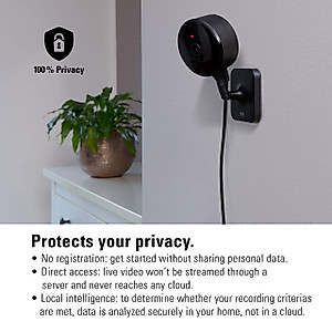 Eve Cam - Apple HomeKit Smart Home Secure Indoor Camera with Motion Sensor, Microphone, Speaker & Night Vision, App Compatibility, iPhone/iPad/Apple Watch Notifications
