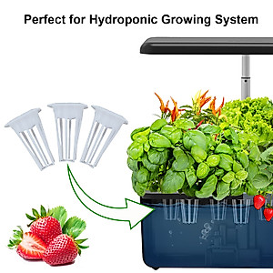 Haovegfloer 30 PCS Grow Baskets for Indoor Hydroponics Supplies,Hydroponics Garden Accessories for Partly QYO, LYKO,Idoo Hydroponic Garden System (Square)