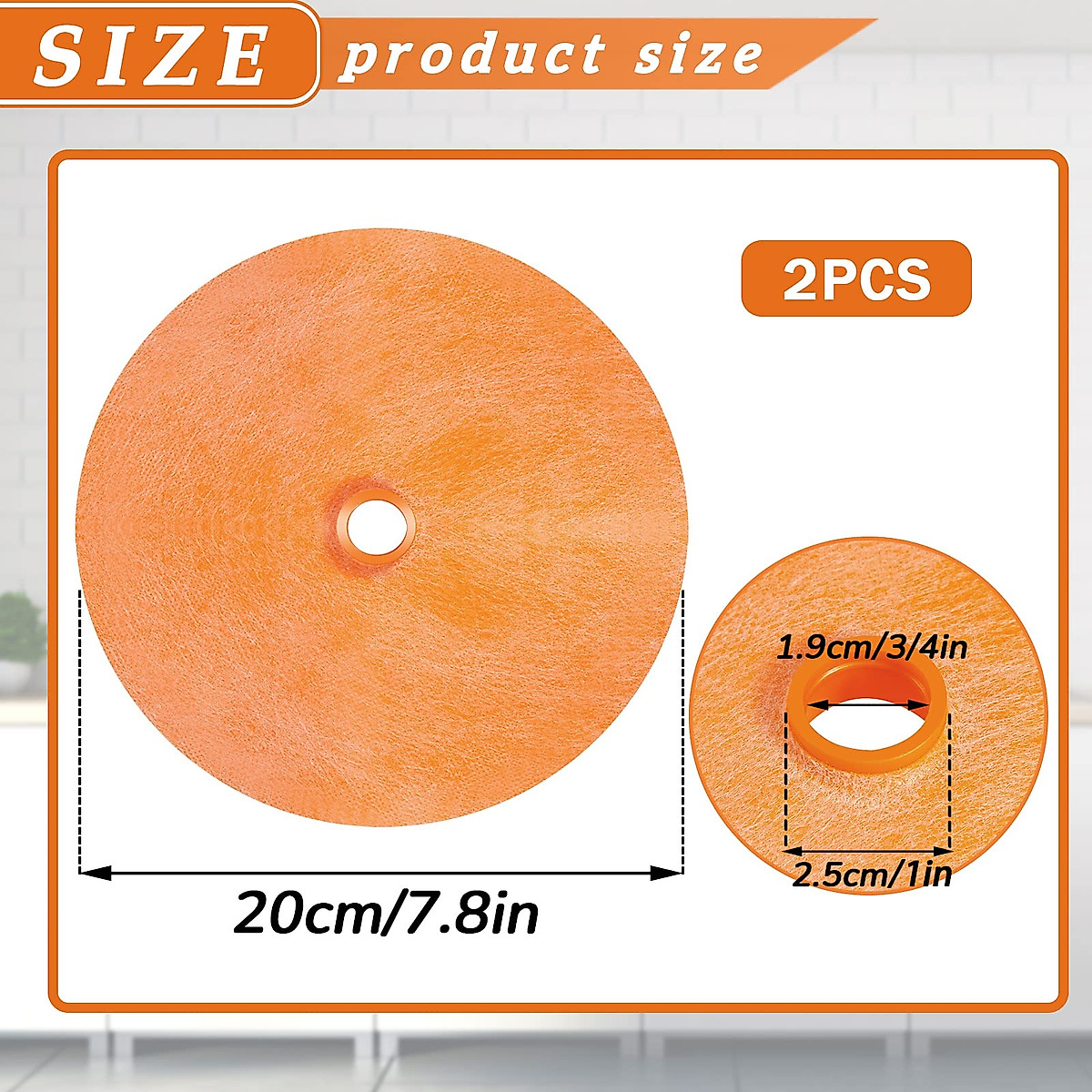 Waterproofing Pipe Seal with Gasket 3/4 Inch Opening 4 Mil Thick Seals for Shower Valve and Shower Head, Gasket Seal (2 Piece)