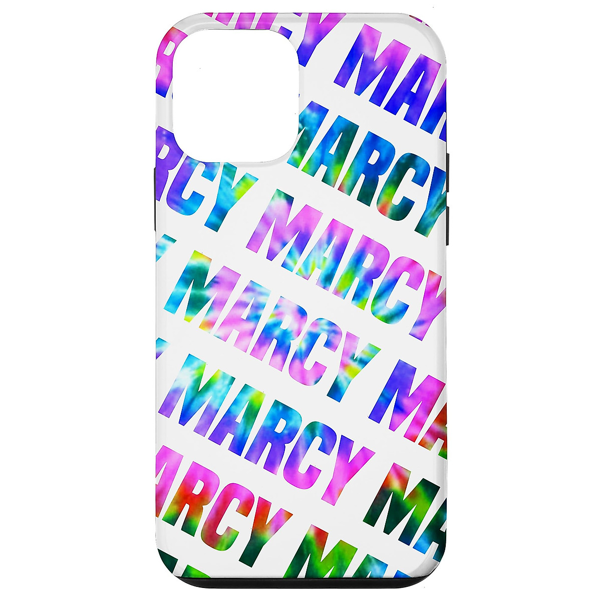 iPhone 12 mini Custom Marcy Phone Cover White Personalized Tie Dye Case