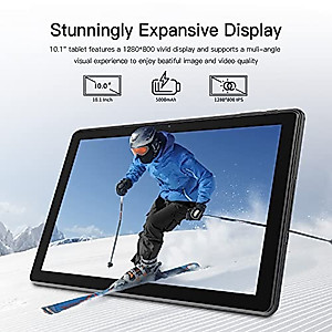 LVILLE Tablet 10.1 Inch Quad-Core 32GB Android 12 Tablets IPS HD Display 5000mAh Tablets (Black)