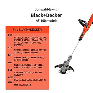 Generep Weed Eater Spool for Black and Decker AF-100,30 Feet/0.065 Inches Line String Trimmer Autofeed System Replacement Spool (8 Spool,2 Cap,2 Spring)