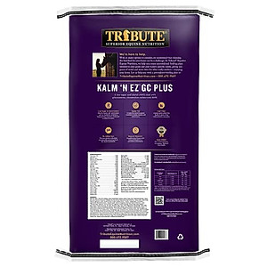 Kalmbach Feeds Tribute Kalm 'N Ez Gc Plus Pellets for Horse, 50 lb