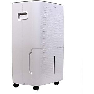 Soleus AC Energy Star 50-Pint Portable Dehumidifier with Auto-Shutoff & Timer, Home Dehumidifier and Moisture Absorber For Basement, Garage, Living Room in White