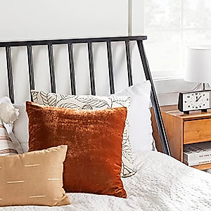 Walker Edison Lennon Platform, Queen (U.S. Standard), Black