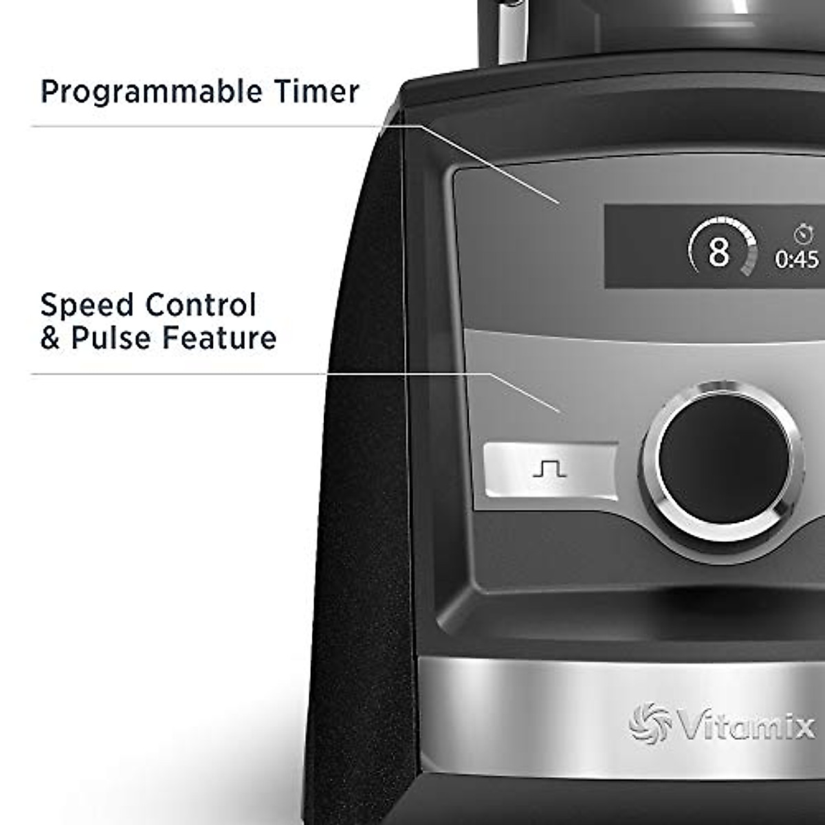 Vitamix Con A3300 Ascent Series Smart Blender, Professional-Grade, 64 oz. Low Profile Container, Brushed Stainless Finish