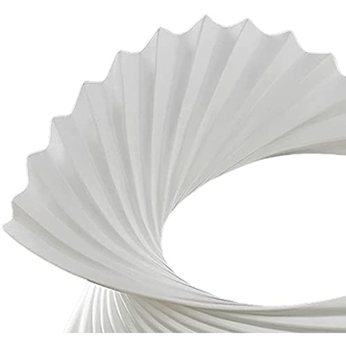 Resin Crafts Art Ornament Abstract Figurines Sculpture Desk Table Statue for Home Bedroom Living Room Garden Office - White