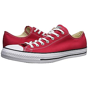 Converse Low TOP RED Chuck Taylor Sneakers, Red, 11 Women/9 Men