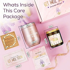 Get Well Soon Gifts For Women After Surgery, Self Care Package For Sick Patient Friend, Thinking of You Gift Basket, Feel Better Comfort Relaxing Recovery Encouraging Pamper Wellness Gift Box For Her