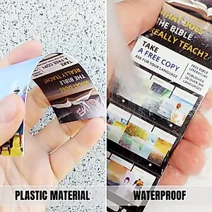 Vongsado -24pcs- Jehovah Witness Cart Plastic PP Bookmarks JW Gifts Idea Accessories of Bible Pioneer Ministry Supplies Notebook, JW Jehovah's Witnesses JW.org Convention Kids Women Men (B24)