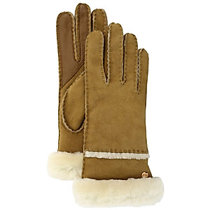UGG Women's W Seamed Tech Glove, Chestnut, s