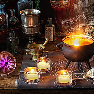 White Tealights Bulk, Small Unscented Tea Light Candles for Home Decor, Table Centerpieces, Birthday Party, Marriage Proposal - Set of 12