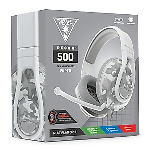 Turtle Beach Recon 500 Wired Multiplatform Gaming Headset for PlayStation 5, PS4, Xbox Series X|S, Xb1, and Nintendo Switch (Renewed)