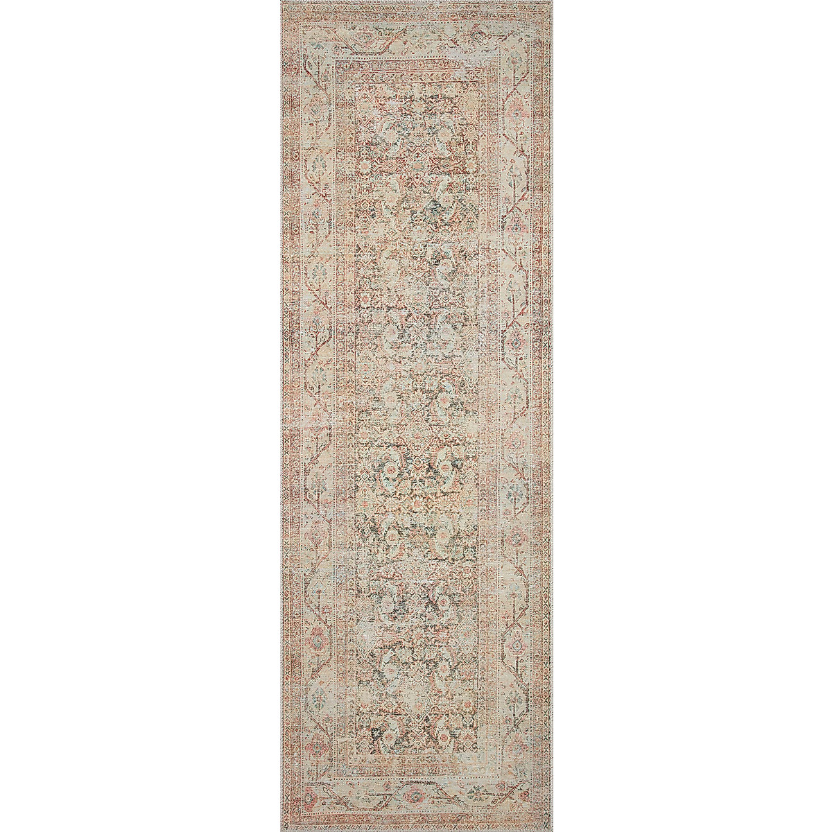 Loloi II Adrian Collection ADR-01 Area Rug 7'-6" x 9'-6" Natural/Apricot Rectangular 0.19" Thick