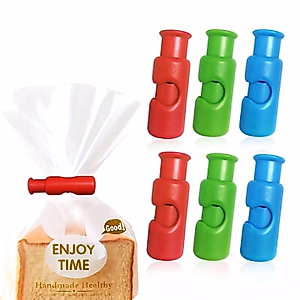 Cadeaux4U 6Pcs Bag Clips, Chip Bag Clip,Bread Bag Clips，Clips for Chips and Other Food Bags
