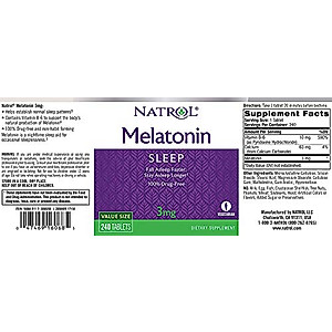 Natrol Melatonin - 3 mg - 240 Tablets