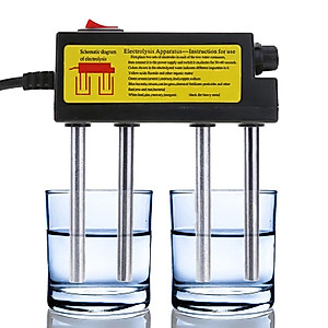 Hulzogul Electrolyzer Rápido Agua Calidad, Barras Hierro para Electrolisis Calidad Agua, Medidor Prueba Máquina Electrolizador TDS | Herramientas Prueba PH para Hidroponía