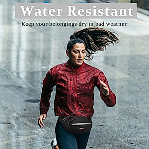 MAXTOP Large Hiking Fanny Packs for Women Men with Water-Resistant Waist Bag Pack Belt Bag for Biking Cycling Running Jogging Traveling Outdoors Workout Fitness Hiking