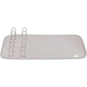 Full Circle Shape Shifter Kitchen Sink Accessories, Recycled Microfiber Dish Mat + Rack, Gray